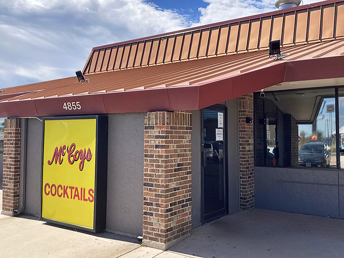 McCoy's iconic sign stands like a beacon of comfort food, promising "Breakfast Served All Day" – the three most beautiful words in the English language after "chocolate lava cake."