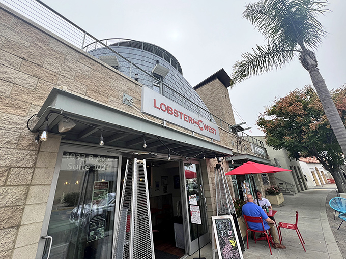 The unassuming exterior of Lobster West in Coronado belies the culinary treasures within. Palm trees and coastal charm set the perfect stage for this New England transplant.
