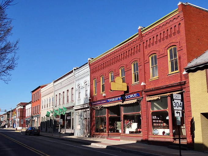 Mifflinburg's downtown looks like a movie set for "Small Town America," but these colorful 19th-century storefronts house real businesses with genuine character.