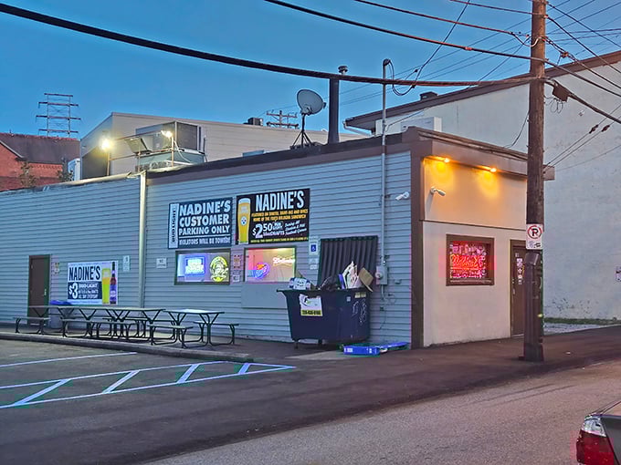Don't let the modest exterior fool you—behind that unassuming red door lies a Pittsburgh treasure that's worth every calorie.