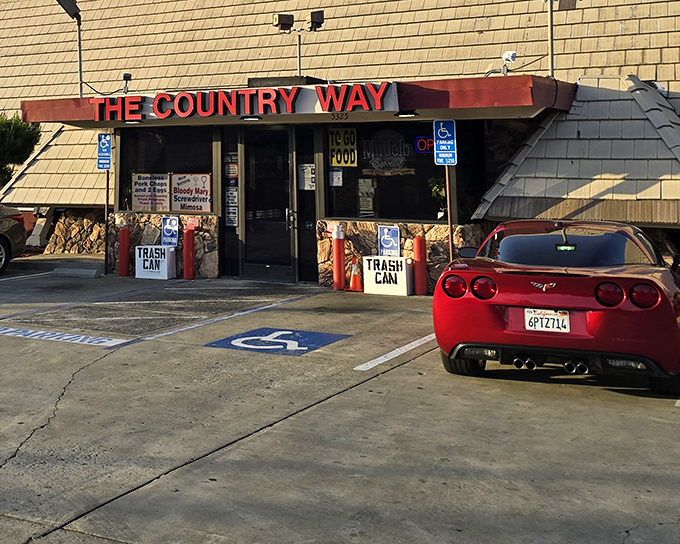 The unassuming exterior of The Country Way might not stop traffic, but locals know this modest façade hides breakfast treasures worth any detour.