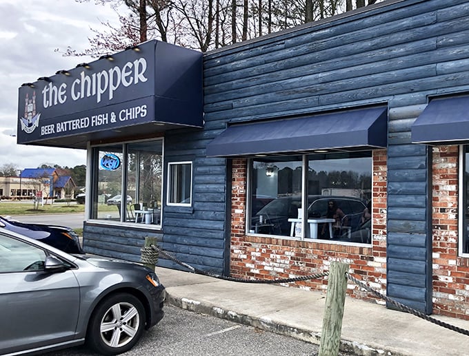The unassuming blue exterior of The Chipper USA might not stop traffic, but what's happening inside will stop you in your culinary tracks.