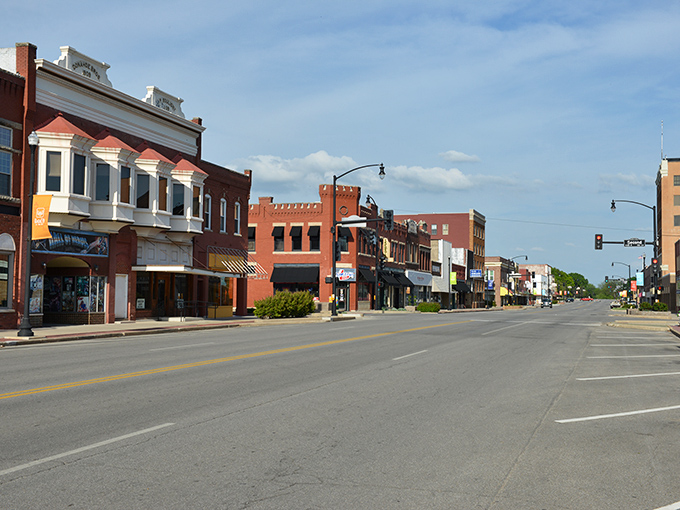 Downtown Ponca City offers that perfect small-town main street vibe – brick buildings, wide streets, and not a chain store in sight.