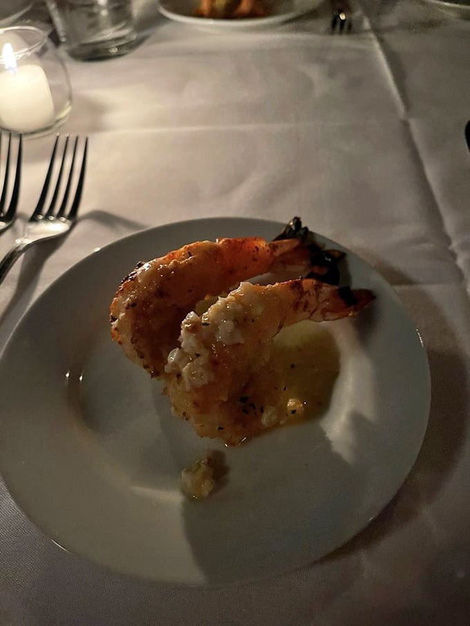 These baked shrimp aren't just big—they're the kind that make you wonder if they've been working out at the gym between tides.