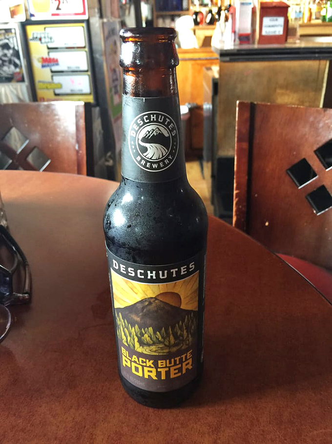 Local pride in a bottle – Deschutes Black Butte Porter sits ready to remind you that in Portland, good beer is always in season.