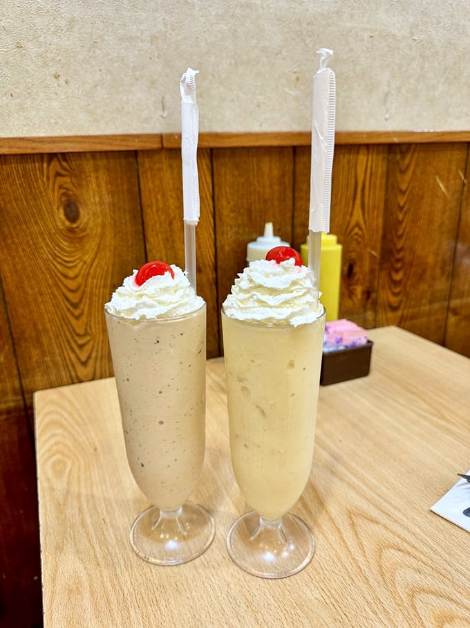 These malts aren't just desserts, they're time machines – transporting you back to when whipped cream and cherries were the height of sophistication.