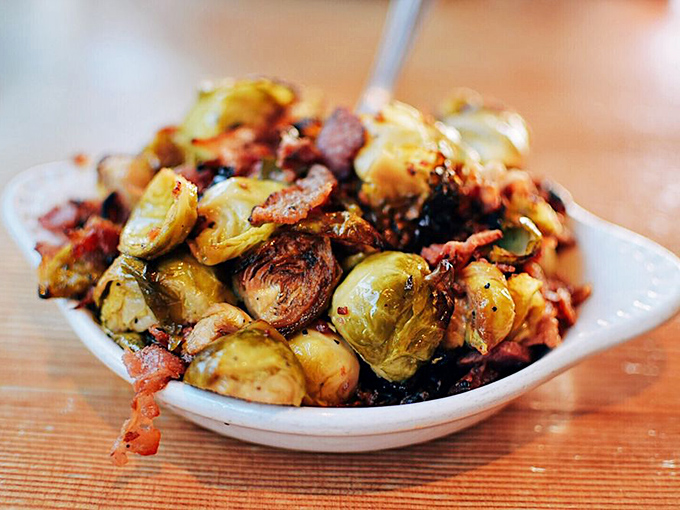 Brussels sprouts with bacon aren't just a side dish—they're the supporting actor that steals the show. Caramelized edges create flavor bombs in every bite.