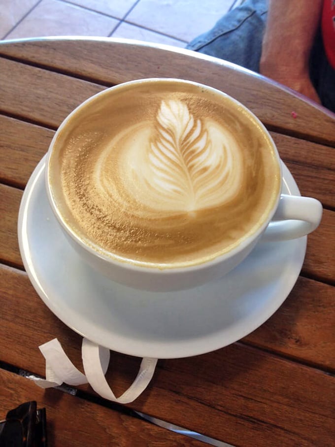 Latte art this beautiful deserves a moment of silent appreciation before the first sip.