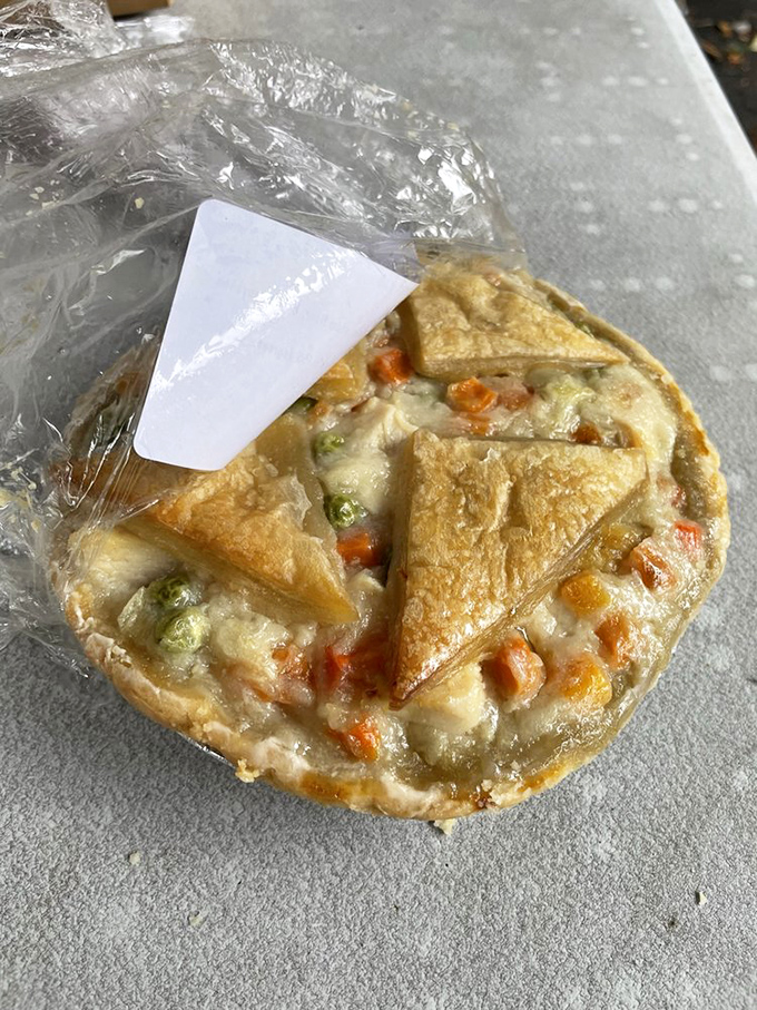 Chicken pot pie that would make your grandmother both proud and jealous. That golden crust is architecture you can eat.