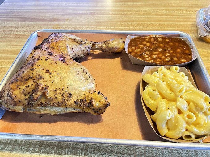 Golden-skinned chicken that proves poultry deserves a seat at the barbecue table after all.