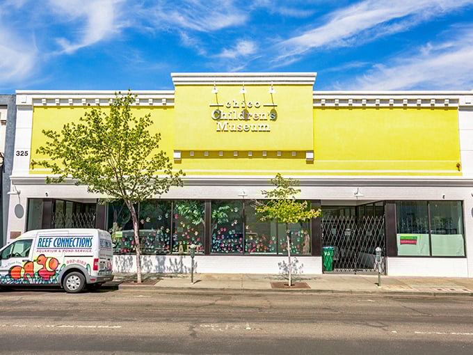 The Chico Children's Museum's cheerful façade promises hands-on adventures that might make adults wish they were kids again.