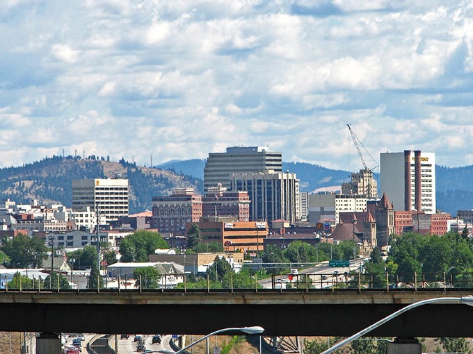 Spokane's skyline may not reach the heights of Seattle, but neither do the housing costs—a cityscape where retirement dreams can actually come true.