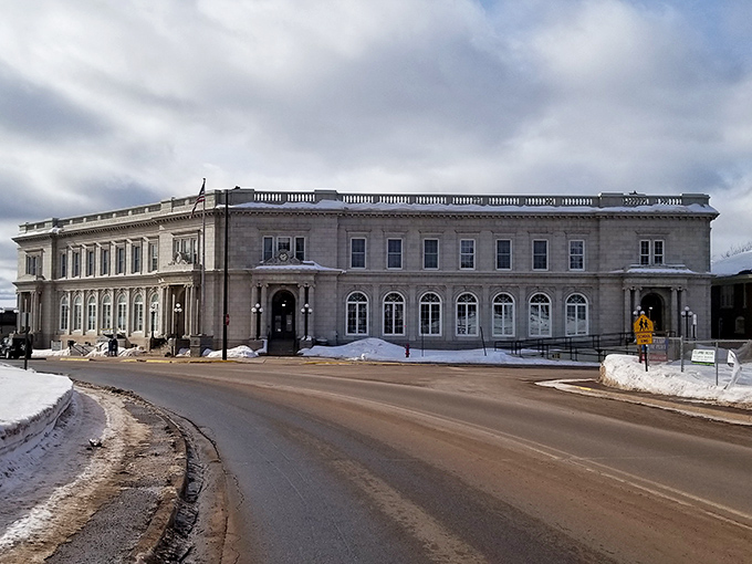 The Memorial Building isn't just impressive architecture—it's Ironwood's crown jewel, standing proud through a century of Upper Peninsula winters.