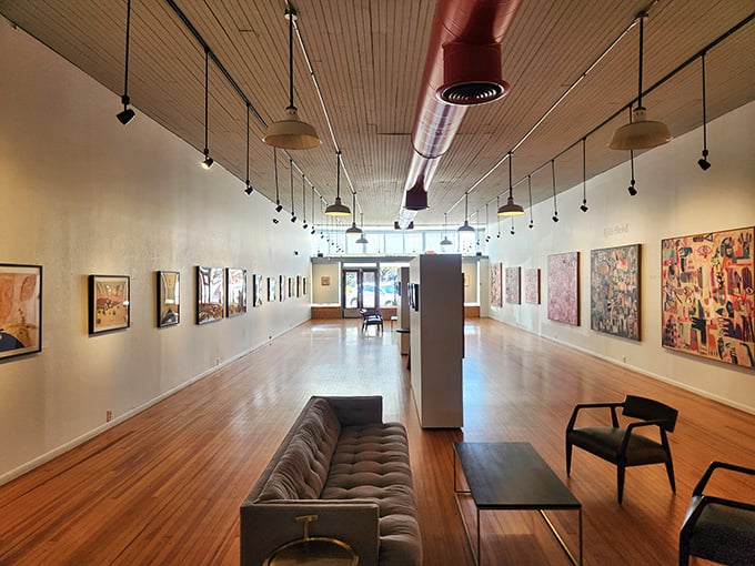 Commerce Gallery transforms a historic space into a showcase for contemporary art, proving Lockhart isn't just living in its past.