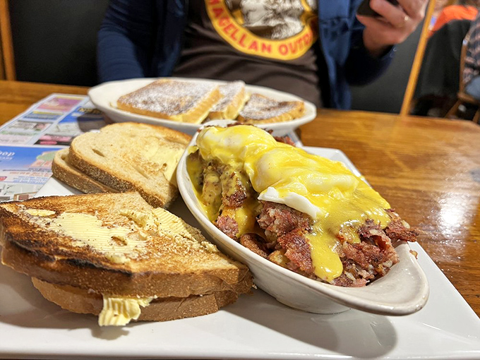 Corned beef hash that doesn't just sit on your plate – it tells stories of generations of New Englanders who knew comfort food isn't a trend, it's tradition.
