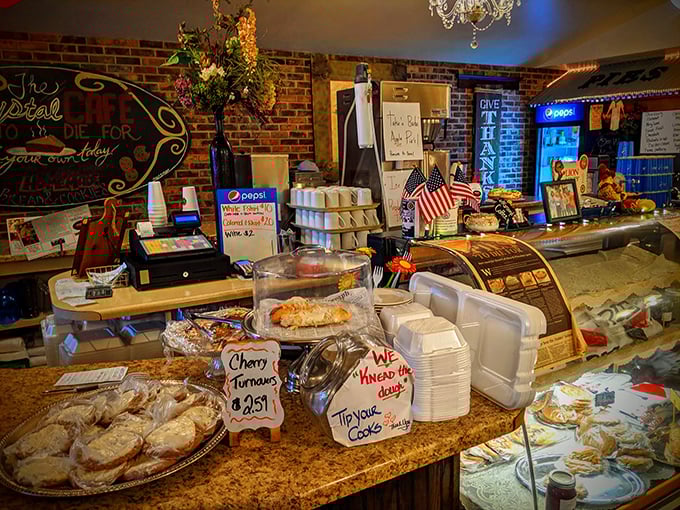 The counter where magic happens – complete with classic diner stools that have witnessed countless first dates, family celebrations, and solo diners finding comfort.