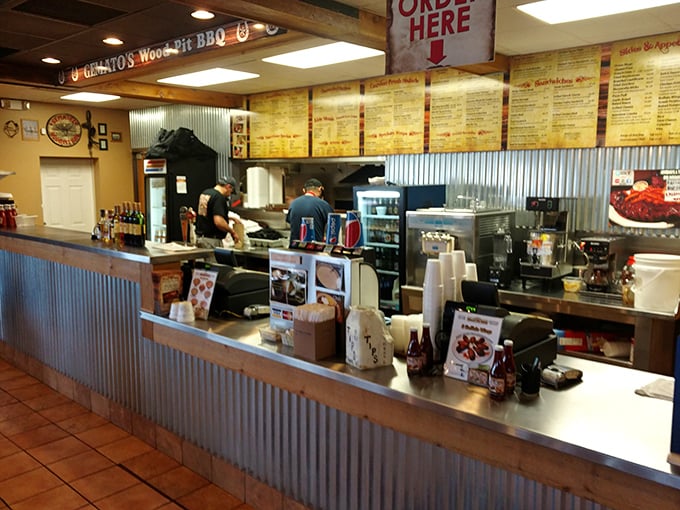 Where BBQ dreams come true – the counter where you place your order and your life temporarily improves by several happiness points.
