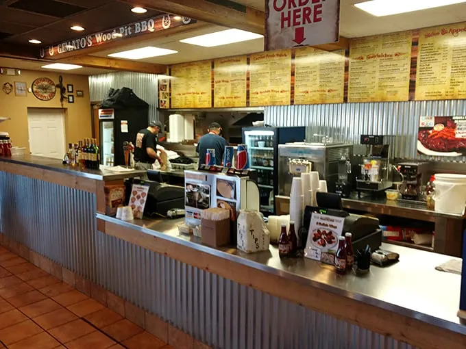 Where BBQ dreams come true – the counter where you place your order and your life temporarily improves by several happiness points.