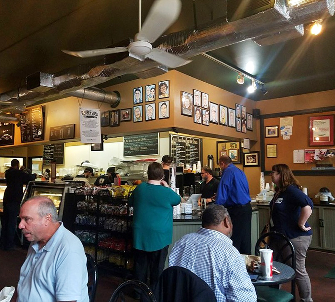 Lunchtime at Reuben's isn't just busy—it's a choreographed dance of ordering, waiting, and the sweet anticipation of sandwich perfection.
