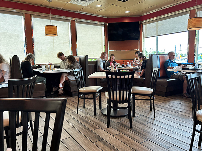 Where strangers become neighbors over plates of pancakes and endless coffee refills – the true American melting pot.