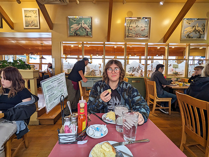 The dining room buzzes with the universal language of "mmm" as patrons discover why locals have been making this pilgrimage for generations.