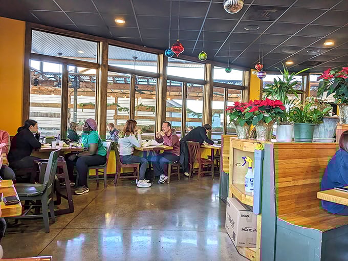 Where sandwich lovers gather. Notice how nobody's talking? That's because their mouths are full of deliciousness.