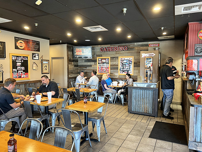 Real people enjoying real barbecue – this is where memories are made, one bite.