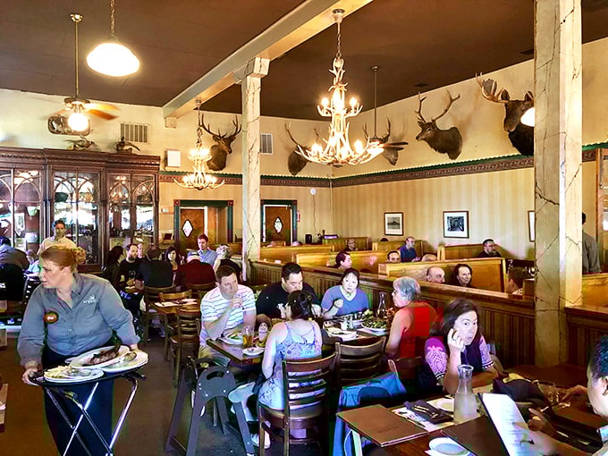 Happiness is a bustling dining room where every table is experiencing the same meat-induced joy – a community united by great food.