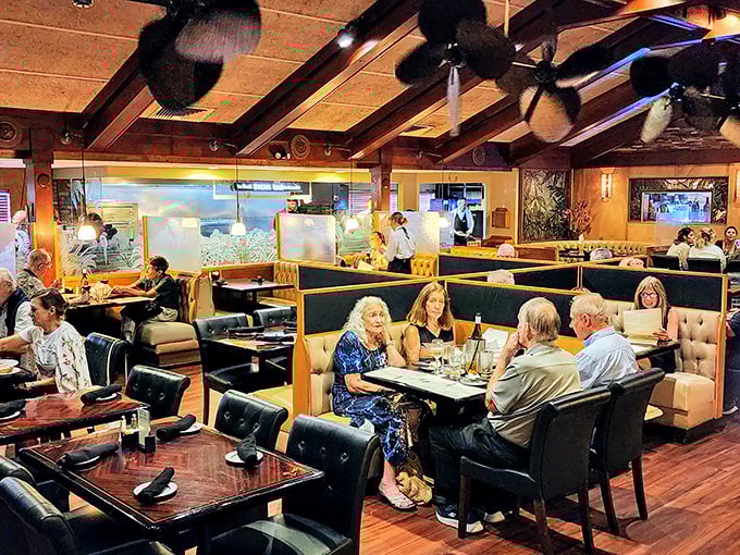 Multi-generational dining is the hallmark of institutions like Tropical Acres. That's Grandma's "I told you this place was good" smile.