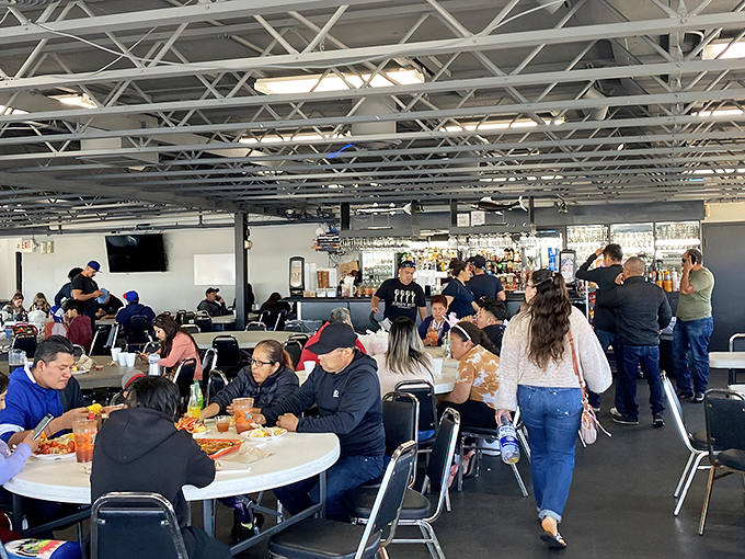 The true melting pot of California – people from all walks of life united by the universal language of "pass the hot sauce, please."