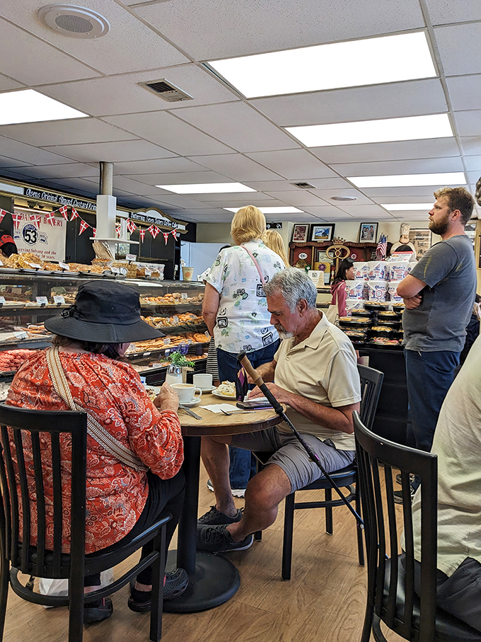 Locals and tourists alike gather to experience the Danish art of "fika"—the civilized ritual of coffee, pastry, and conversation.
