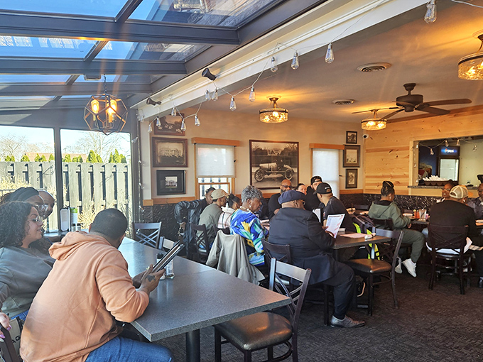 The true measure of a restaurant isn't in fancy reviews but in the diverse crowd it draws—families, couples, and friends breaking bread together.