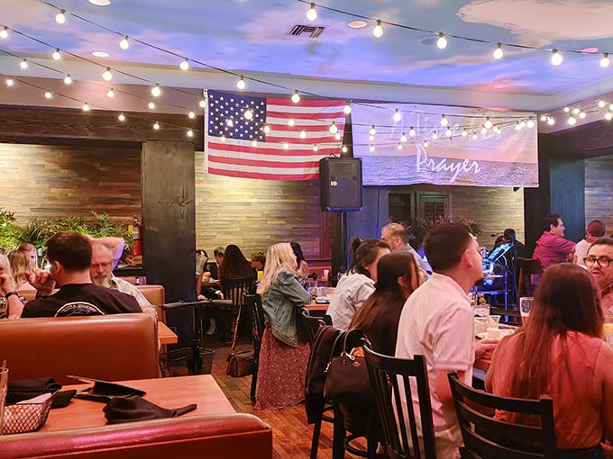 Where strangers become united by the universal language of "mmm." Live music and good food—the combination that's been bringing humans together since fire was invented.
