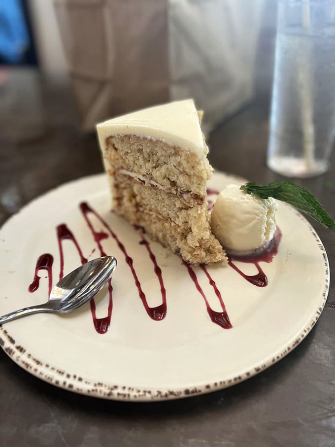 Hummingbird cake that makes carrot cake jealous. Layers of Southern tradition with cream cheese frosting that deserves its own fan club.