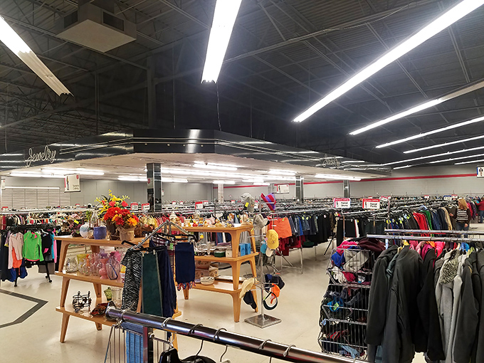 The vastness of the space is impressive—wide aisles and logical organization make browsing a pleasure rather than an obstacle course.