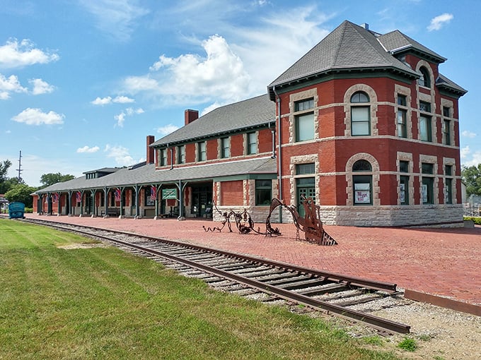 This isn't just any train station—it's where the Missouri-Kansas-Texas Railroad helped build the Midwest, now preserved for posterity.