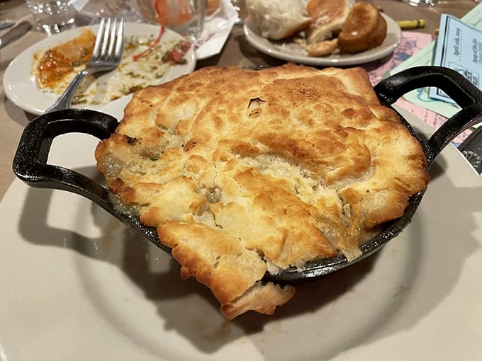 Not all heroes wear capes—some wear golden, flaky crusts. This pot pie looks like it could cure whatever ails you, no prescription needed.