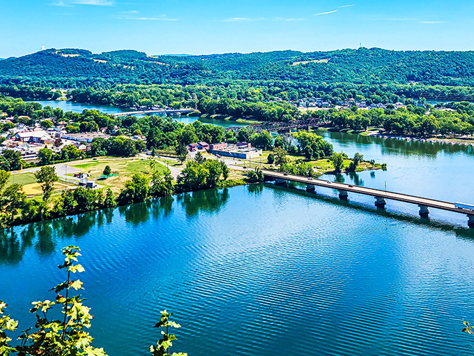 The serene waters near Mifflinburg reflect the surrounding mountains like nature's own Instagram filter—no smartphone required for this kind of beauty.