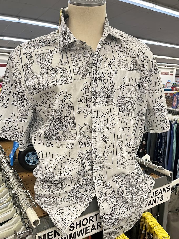 This shirt isn't just clothing—it's wearable street art that somehow survived the '90s and is ready for its comeback tour.