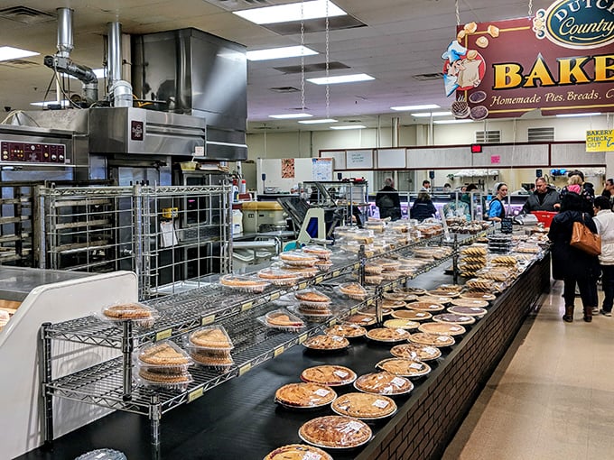 The bakery section buzzes with the energy of treasure hunters who've found X-marks-the-spot. Everyone's on a mission for their personal holy grail. 