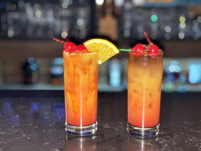 Sunrise in a glass – these technicolor cocktails harken back to an era when drinks were unapologetically bold and garnishes weren't just for Instagram.