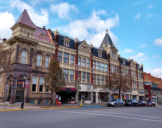 Downtown Bellefonte's historic row would make a real estate agent in Boston weep—these architectural treasures sell for what a parking space costs in Manhattan.