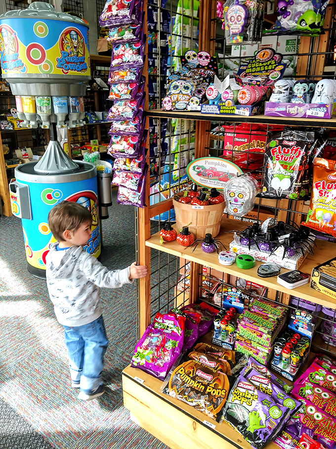 The wide-eyed wonder of childhood discovery – when you're three feet tall and suddenly face-to-face with a tower of possible sugar scenarios.
