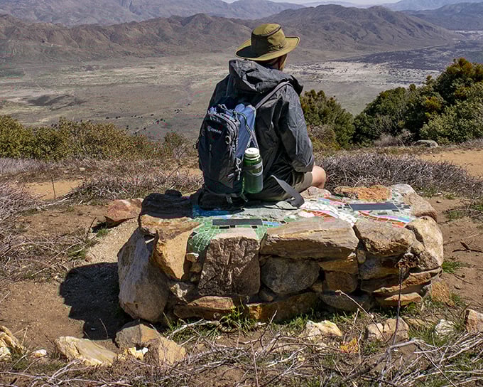Hikers at Volcan Mountain Trailhead are rewarded with breathtaking desert vistas – a reminder of Southern California's dramatic topography.