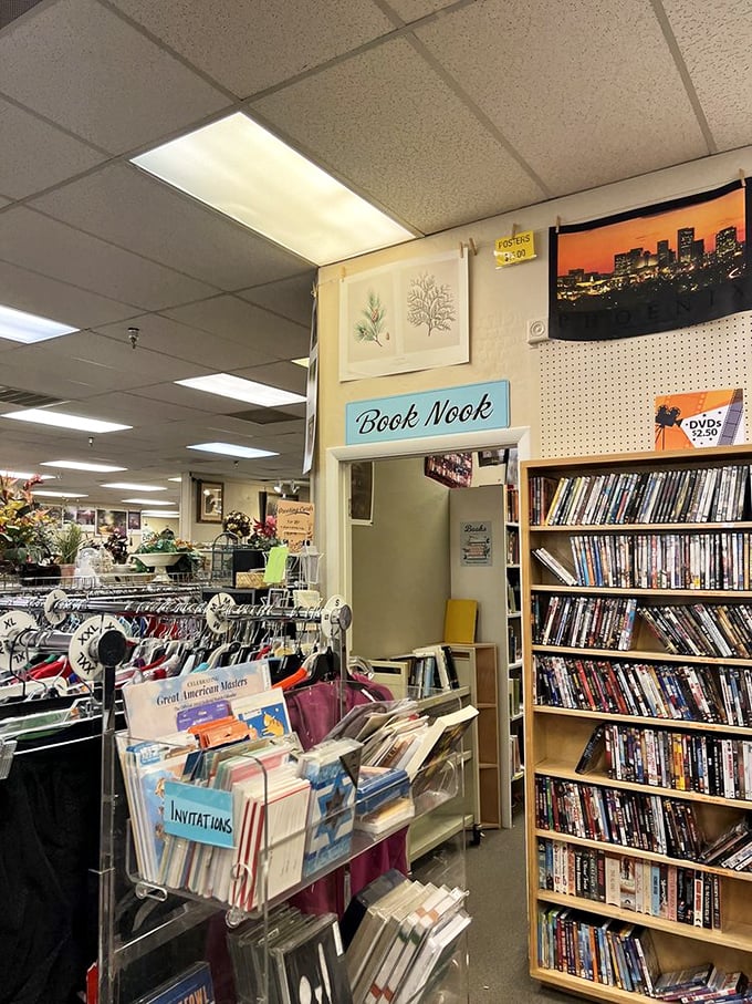 The Book Nook beckons bibliophiles with promises of literary treasures and forgotten bestsellers galore. 