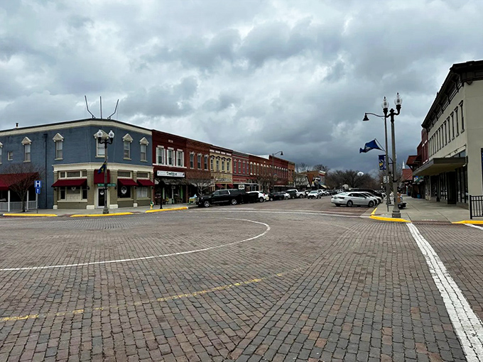 Even on cloudy days, Lindsborg's downtown radiates warmth—those brick streets have absorbed generations of stories and aren't shy about sharing them.