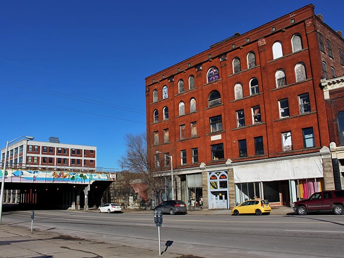 Historic architecture dominates Erie's cityscape, where red brick buildings tell stories of the past while housing affordable opportunities for the present.