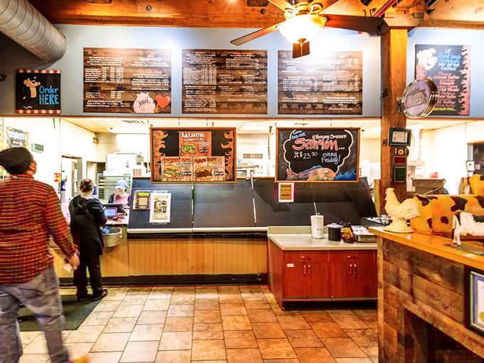 Where barbecue dreams begin—the ordering counter where life-changing decisions are made daily. Choose wisely, or just come back tomorrow.