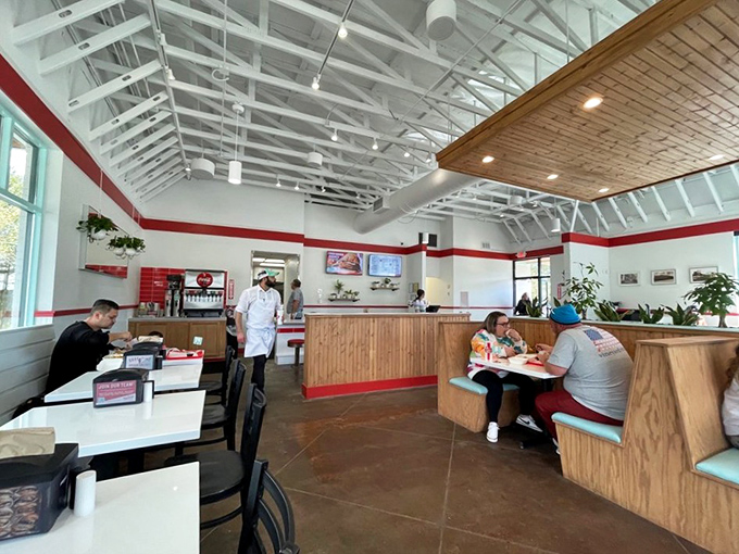 Every booth tells a story, every table holds a conversation—the restaurant hums with the universal language of good food.