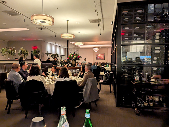 Dining room buzz creates that perfect symphony of clinking glasses and satisfied murmurs—the soundtrack to memorable meals everywhere.